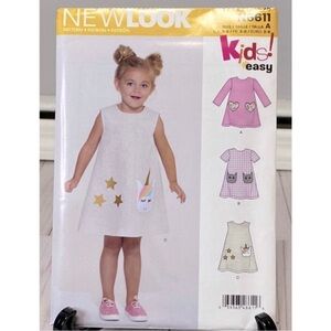New Look | Dresses | 5 For 25 New Look N661 Kids Sewing Pattern Easy ...